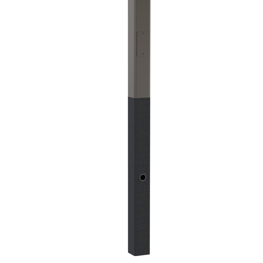 Square Straight Aluminum Burial Base Light Poles | LightPolesPlus.com ...