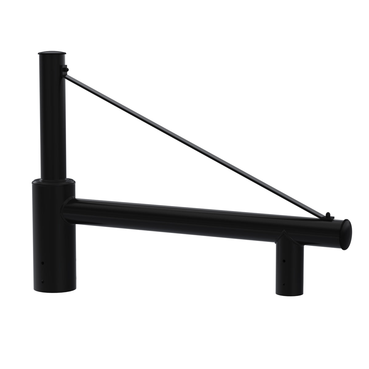 AR1 Single Suspension Arm Pole Top Bracket | LightPolesPlus.com – Light ...