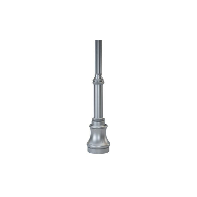 Fluted Round Straight Aluminum Decorative Lincoln Style Light Pole ...